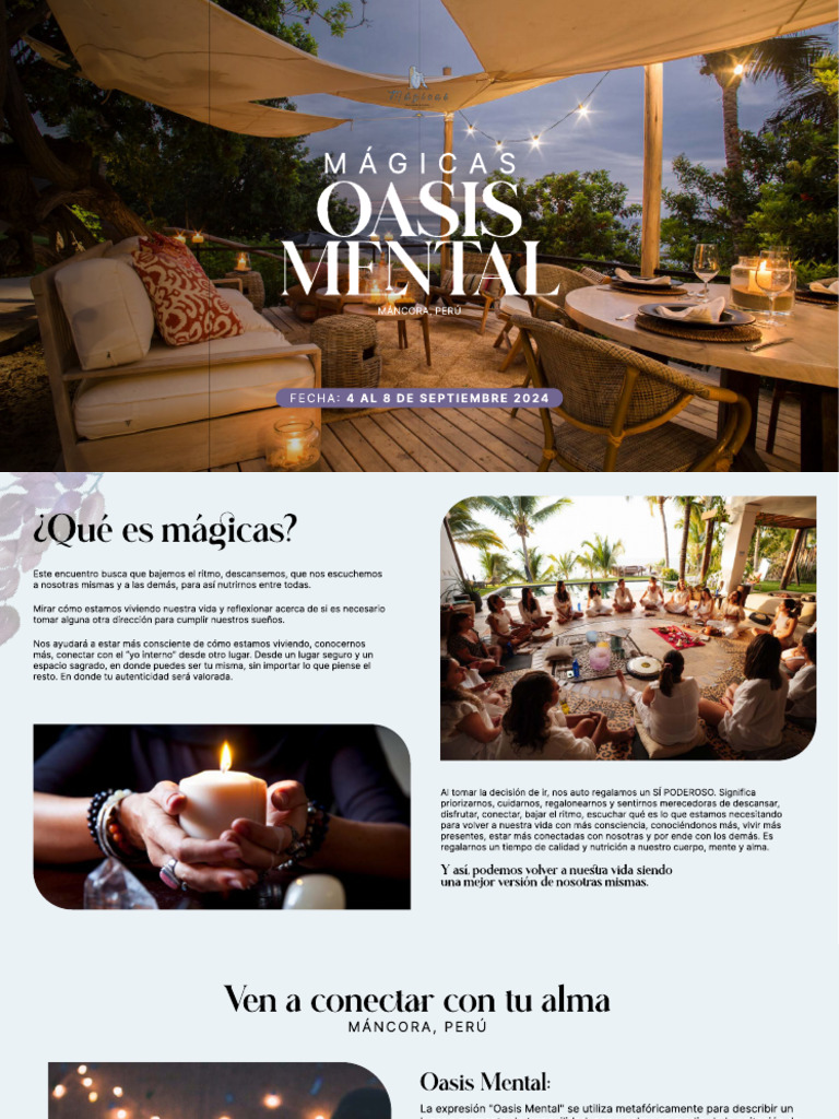 Oasis Mental Septiembre | Descargar gratis PDF | Hotel