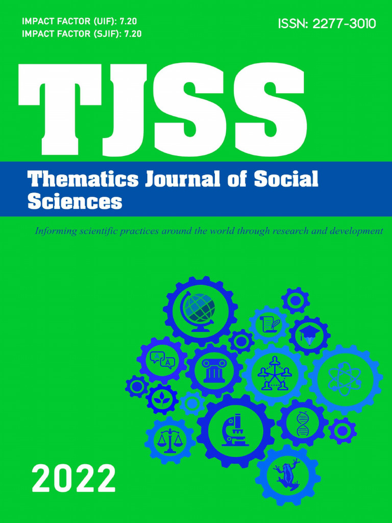 Issn Vol-8-Issue-3 2022 UIF 2021 IFS 2020 7.433 DOI: TJE - Tematics Journal of Social Sciences ...