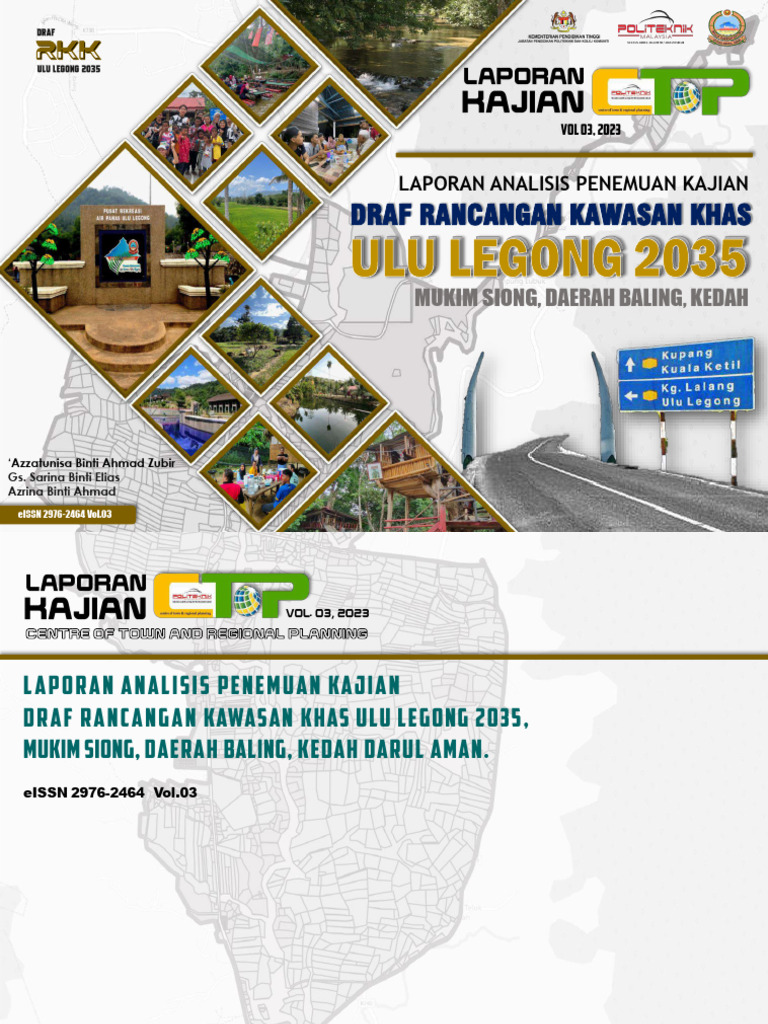 EISSN 2976-2464 Vol. 03 Laporan Analisis Penemuan Kajian Draf RKK Ulu Legong 2035 - Compressed | PDF