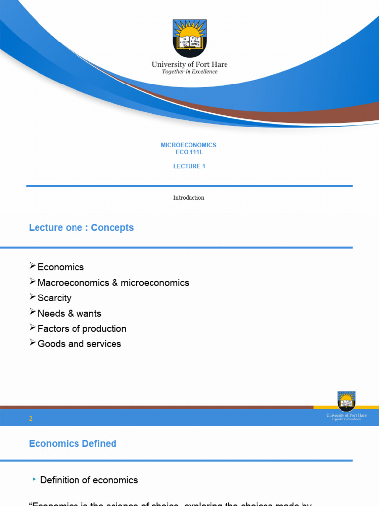 ECO111L Chapter 1 | PDF | Macroeconomics | Economics
