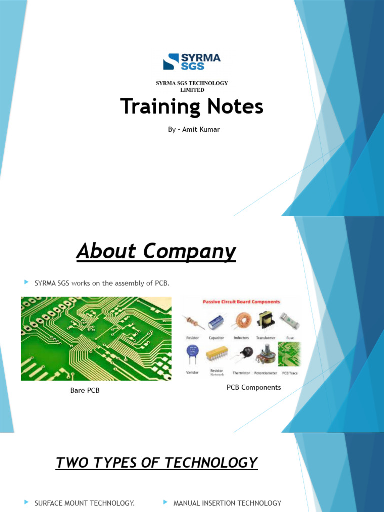 Amit Training Notes | PDF | Printed Circuit Board | Soldering