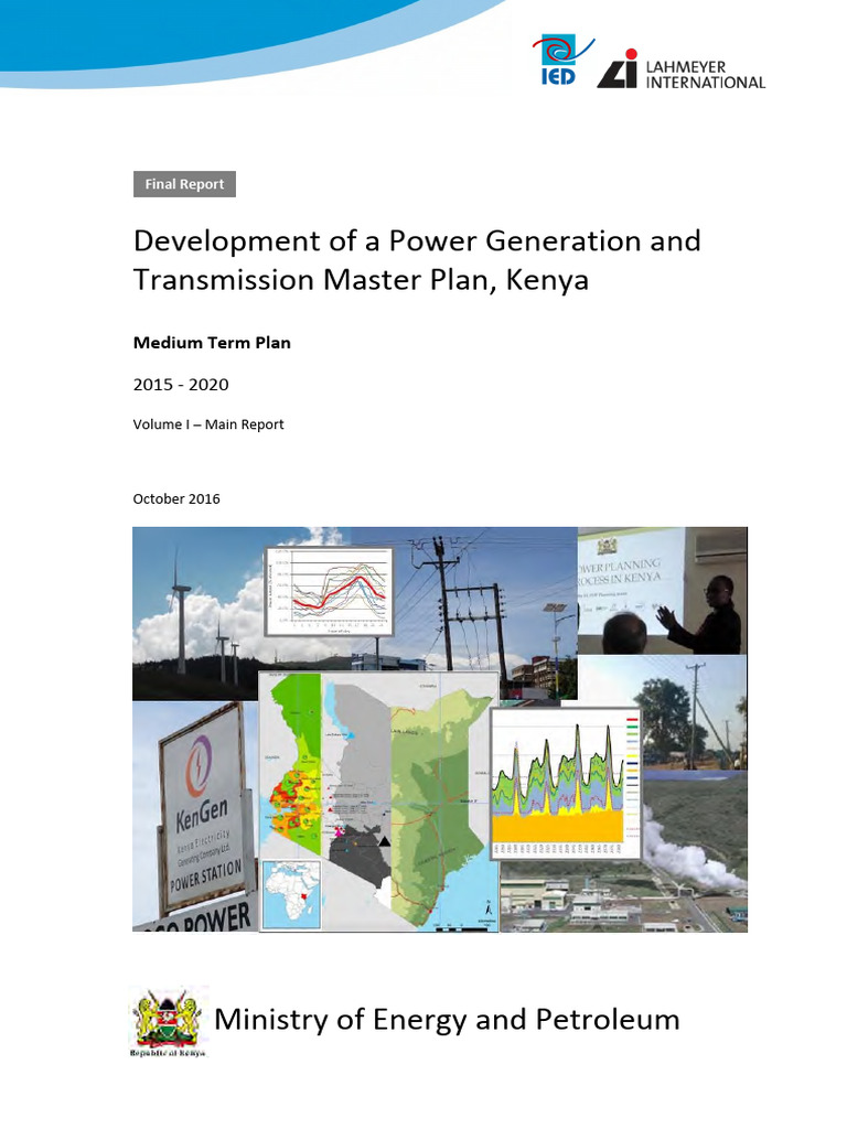 Kenya PGTMP Final MTP Update Vol I Main Report October 2016 | PDF ...