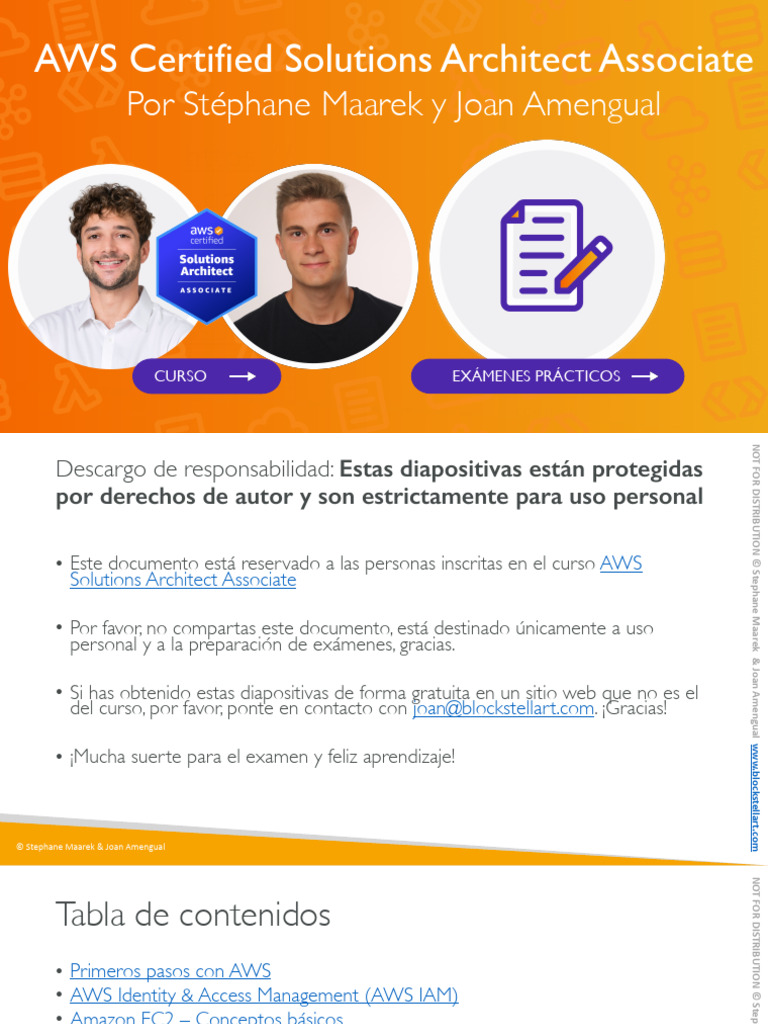 AWS Certified Solutions Architect v2 | PDF | Servicios web de Amazon ...