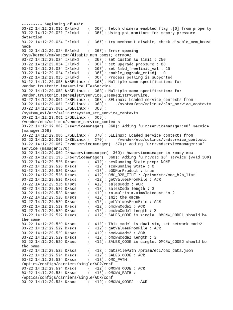 Logcat Prev CSC Log | PDF | Computing | Operating System Technology