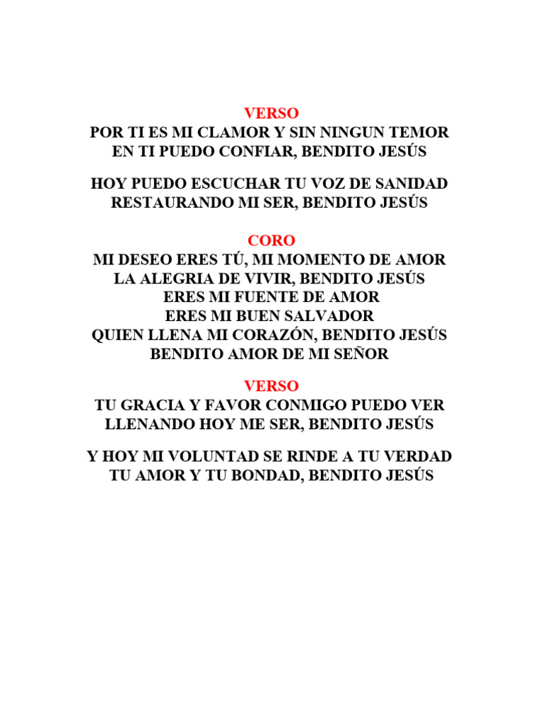 Clamor de Amor y Sanidad a Jesús | PDF | Estilo de vida