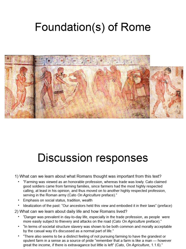 Lecture Week 2 Foundations of Rome | PDF | Classical Civilizations ...