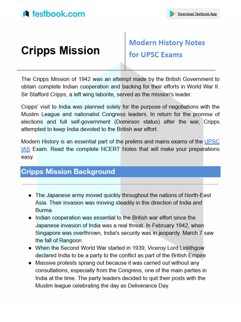 Cripps Mission .Docx Google Docs 0e32818c | PDF | International Relations