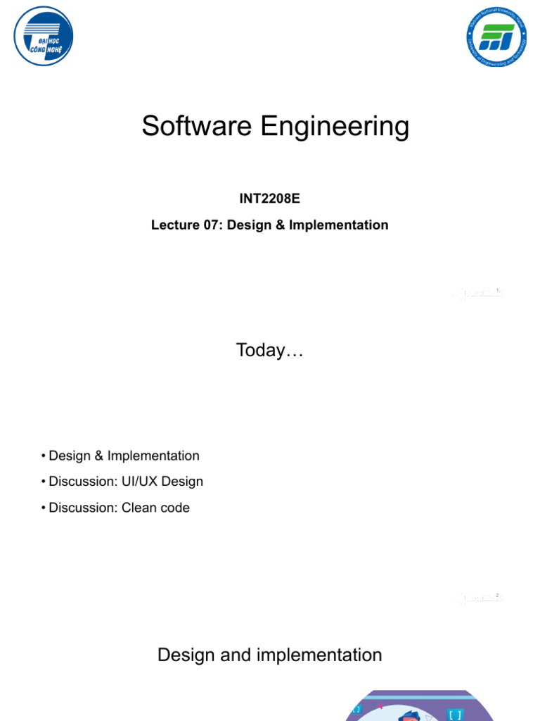 7 Se Design Implementation Pdf Version Control Library Computing