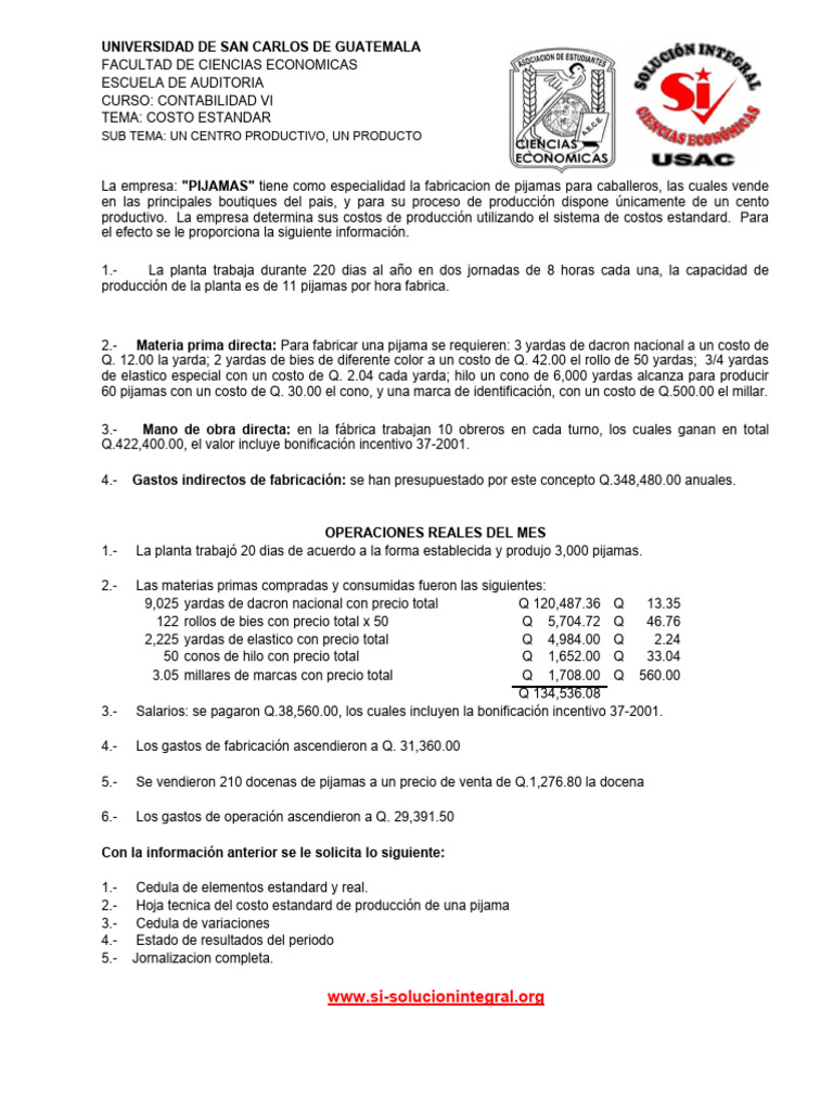 PIJAMAS | PDF | Procesos de negocio | Sector secundario de la economía