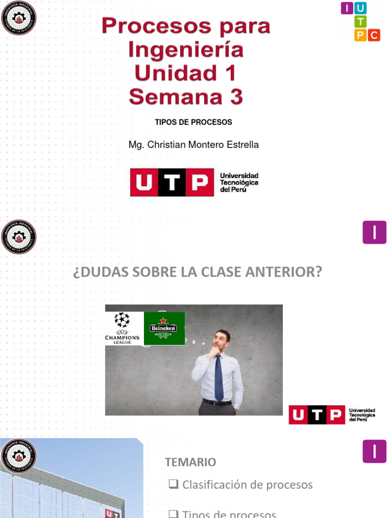Semana 03 Tipos De Procesos Descargar Gratis Pdf Economias