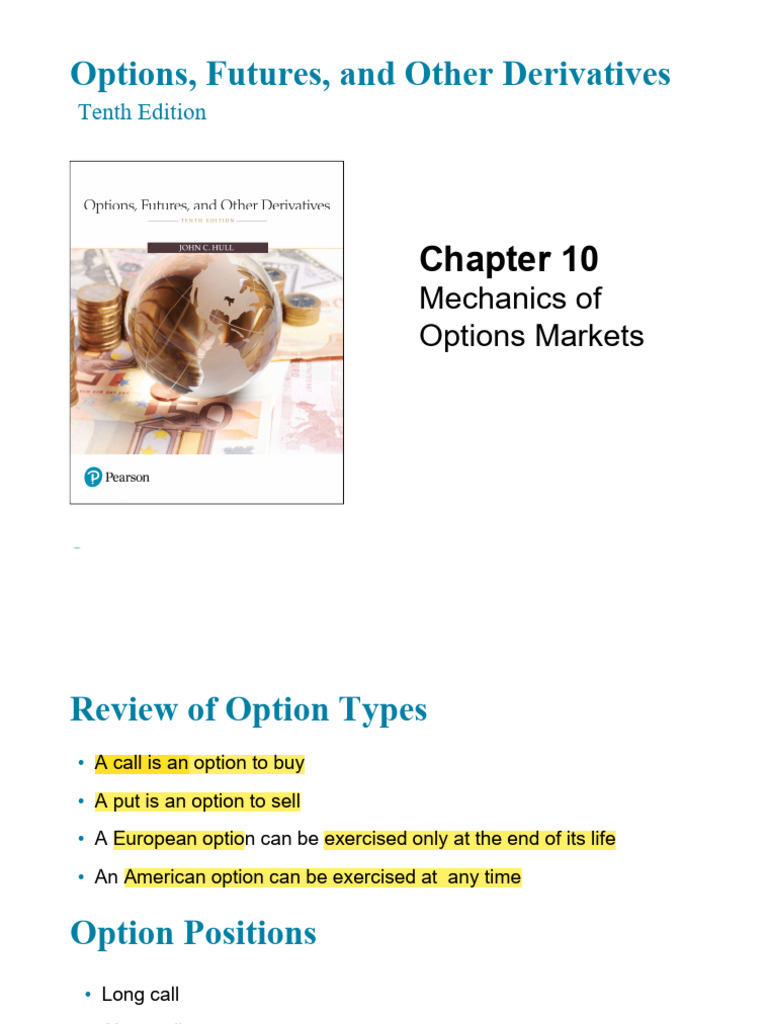 Lecture 5 Options | Download Free PDF | Option (Finance) | Bonds (Finance)
