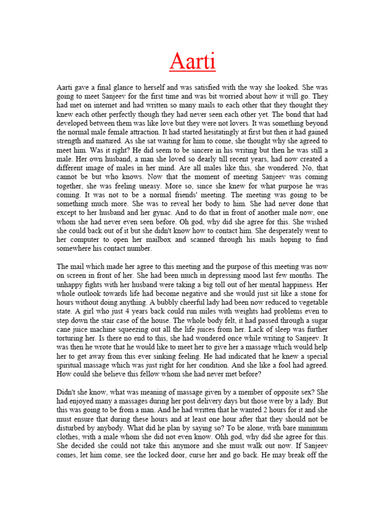 Aarthi | PDF | Massage | Sleep