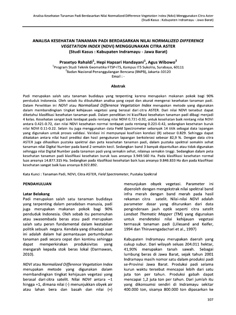 Penelitian Padi | PDF