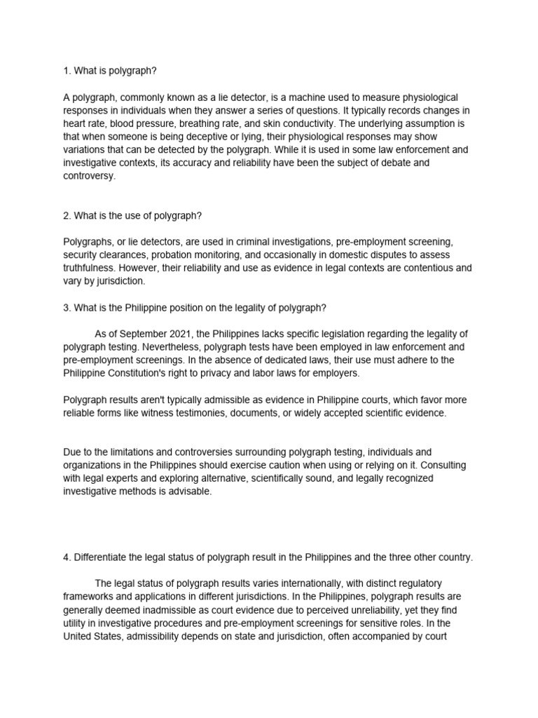 Polygraph Pdf Polygraph Justice