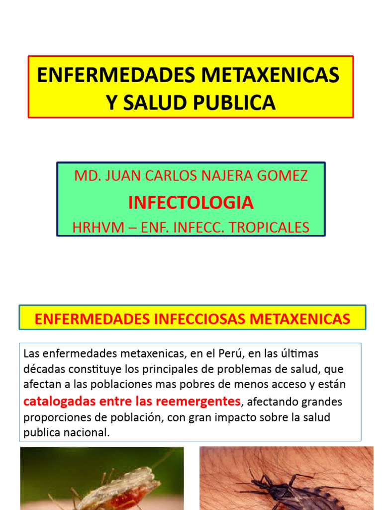 T01 ENFERMEDADES METAXENICAS | PDF | Infección | Biología