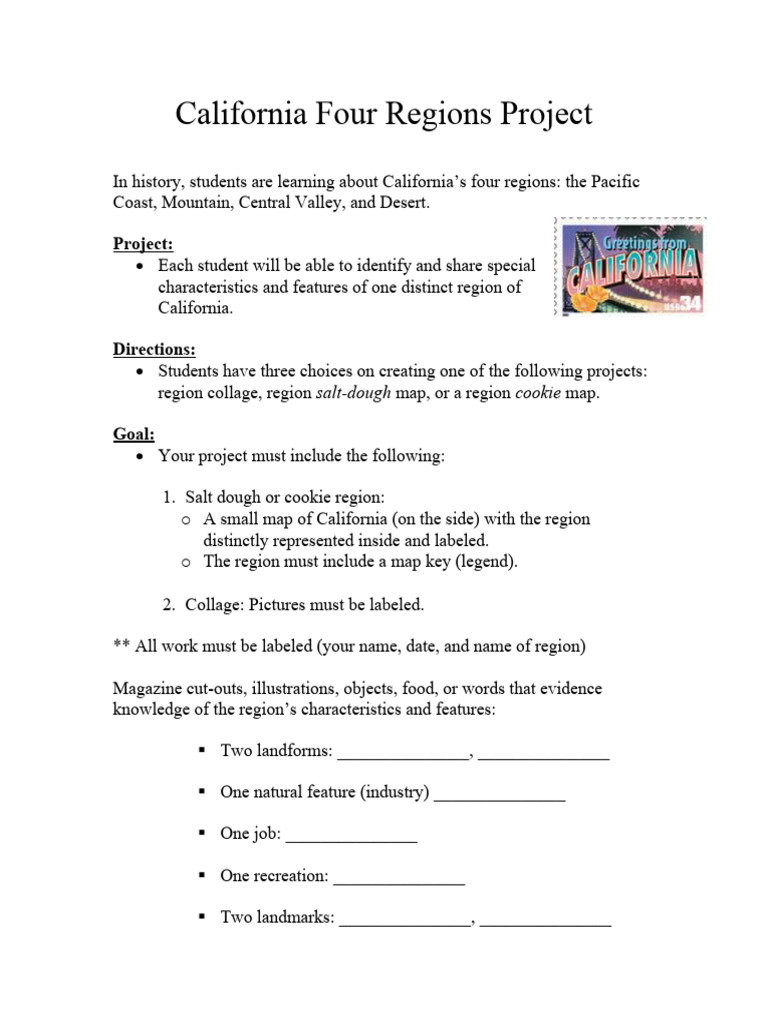 California Four Regions Project 2020-3 | PDF | Teaspoon | Flour