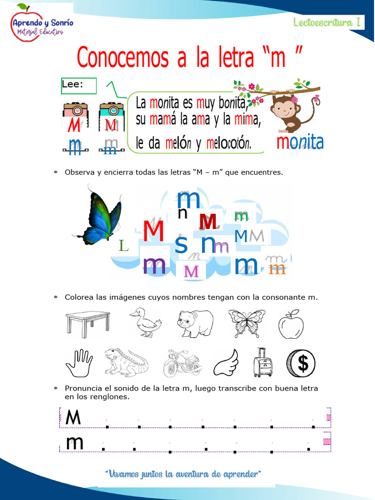 CONSONANTE M | PDF | Colación | Escritura