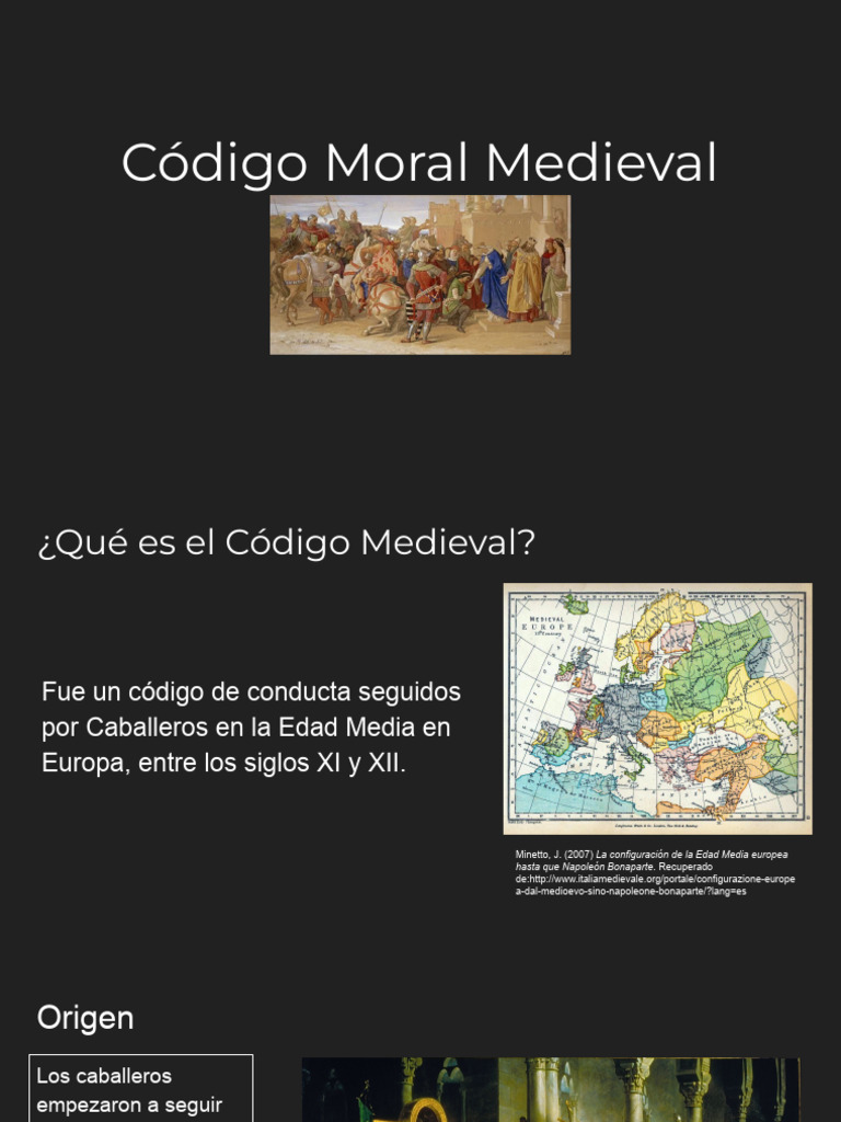 Codigo Moral Medieval | PDF | Edades medias | Caballero