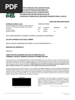 CONSTANCIA DE PASE Imss | PDF