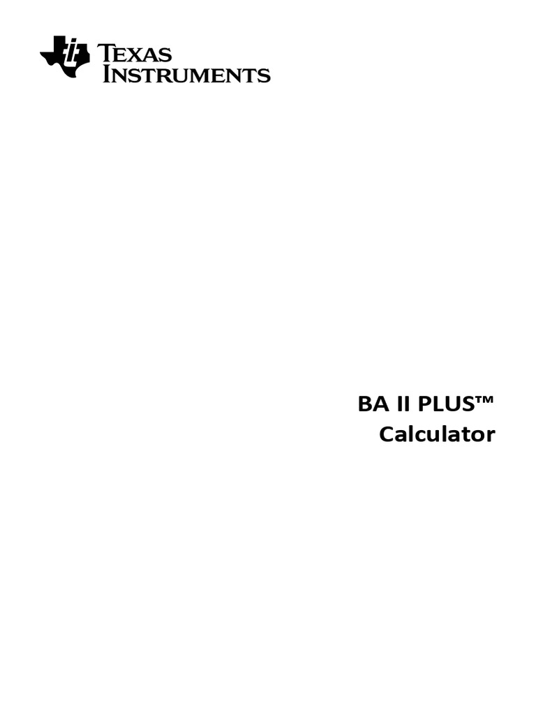 Ba Ii Plus En-2 | PDF | Present Value | Significant Figures