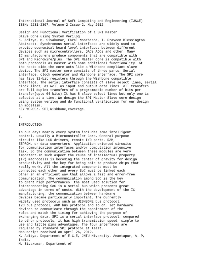B0643042212 | PDF | System On A Chip | Input/Output
