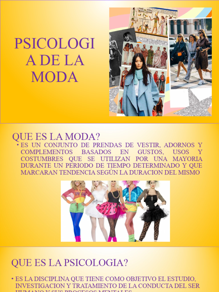 Psicologia de La Moda | PDF | Moda | Sicología