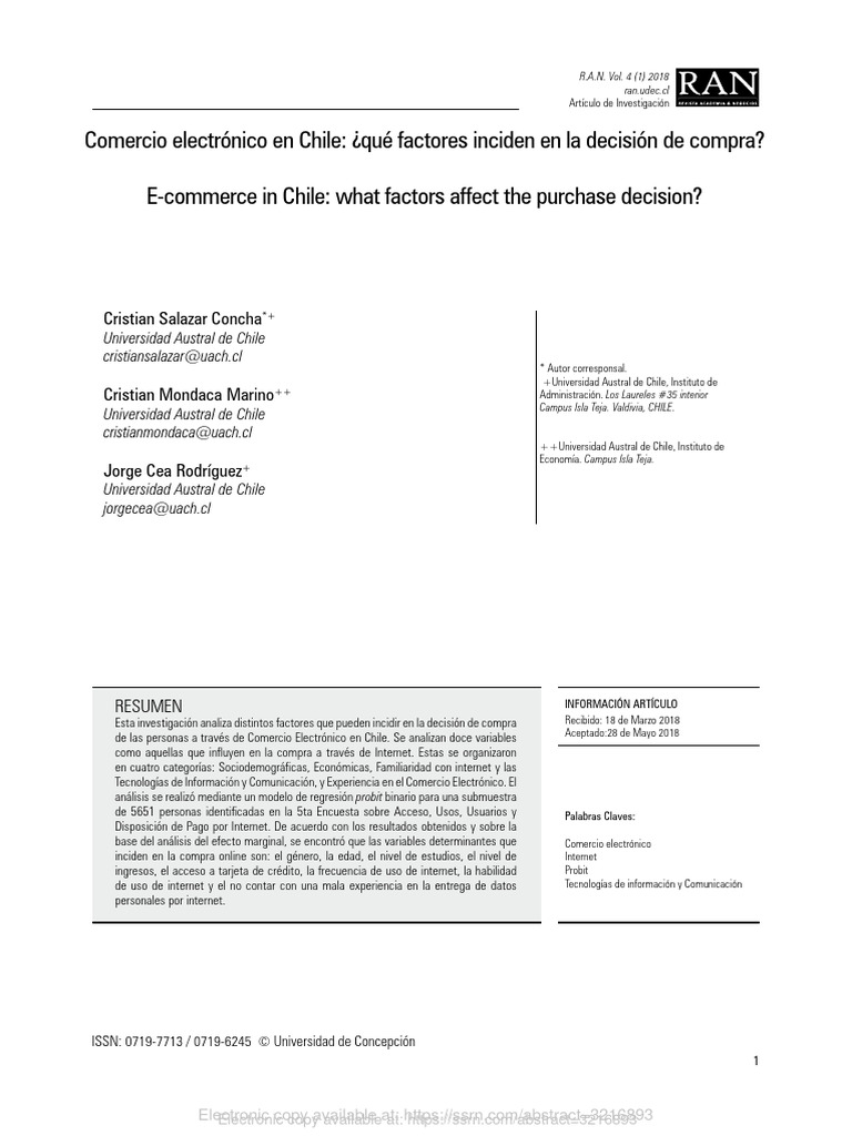 SSRN Id3216893 | PDF | Comercio electrónico | Internet