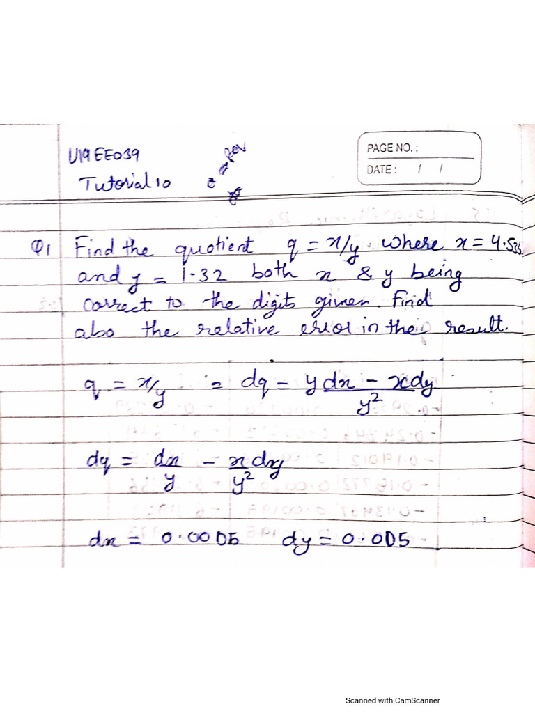 U19EE039 Tutorial 10 | PDF