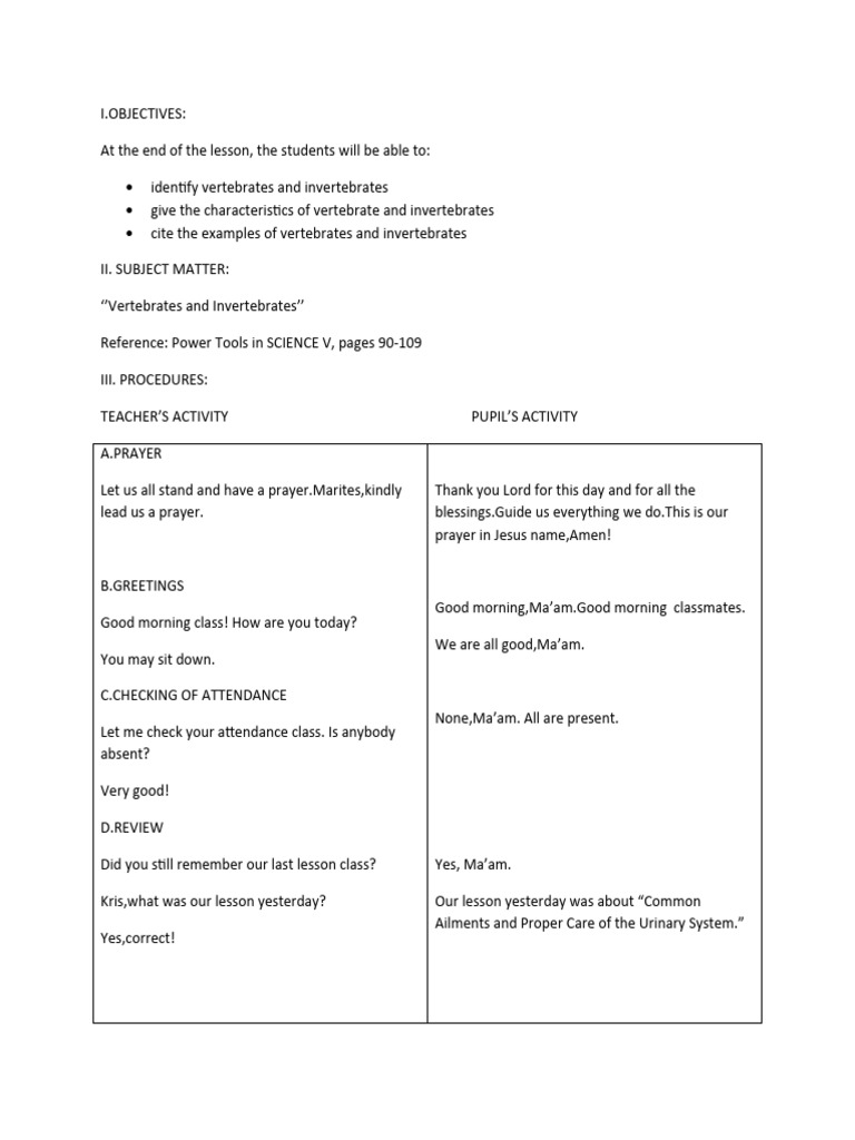 LEsson Plan Hairdressing nc2 | PDF | Invertebrate | Amphibian