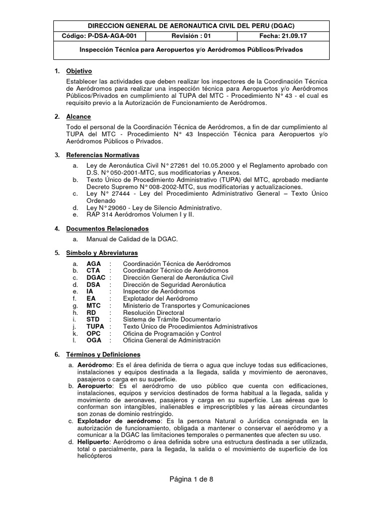 P Dsa Aga 001 | PDF | Aeropuerto | Aviación