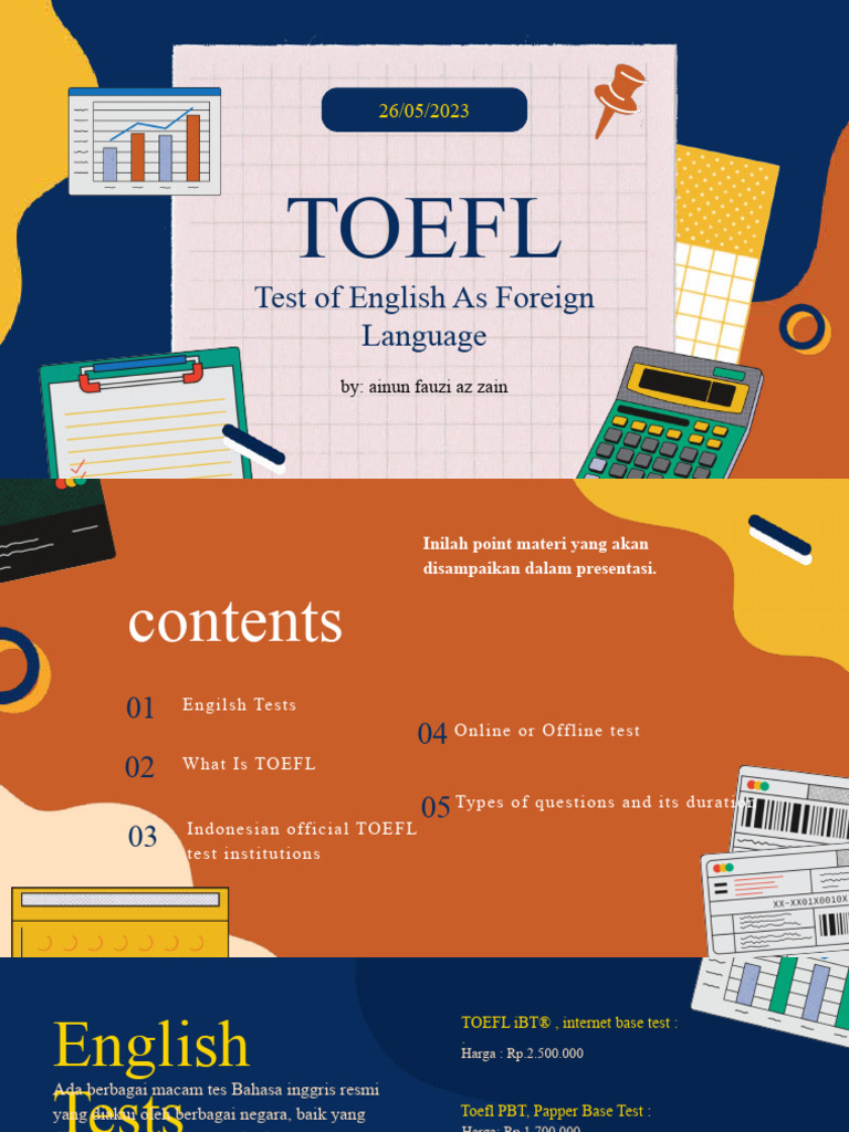 TOEFL | PDF | Test Of English As A Foreign Language | Jakarta