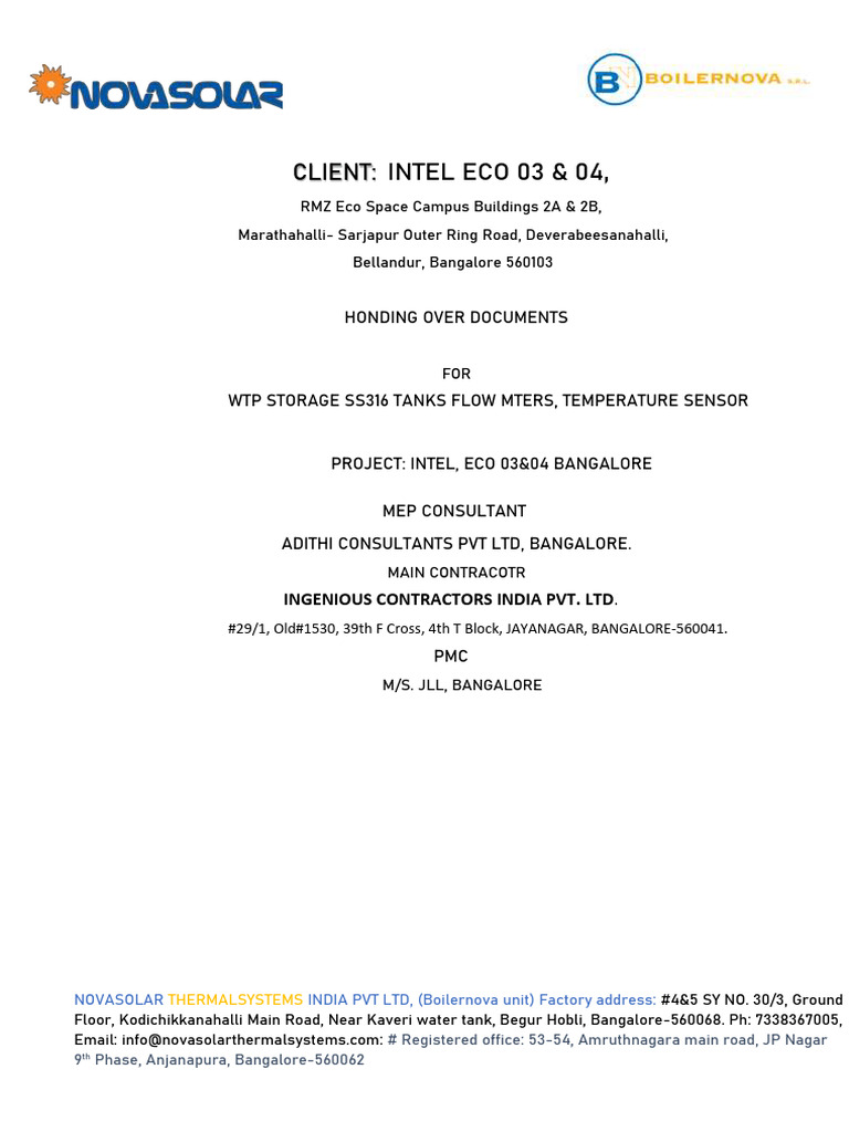 INTEL HANDING OVER DOCUMENTS | PDF