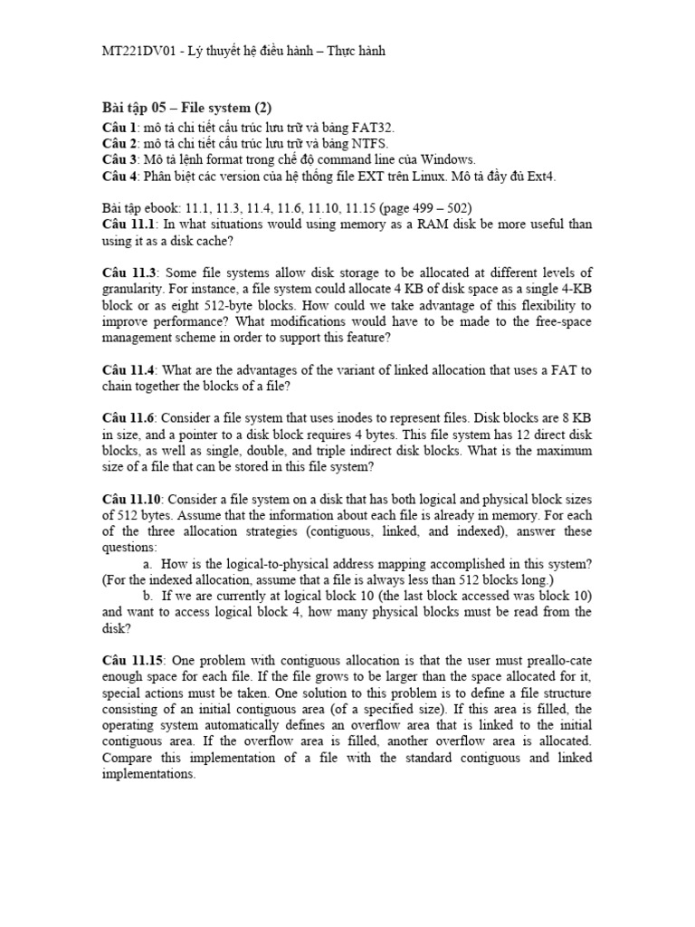 File System Structures and Commands | PDF | File System | Computer File