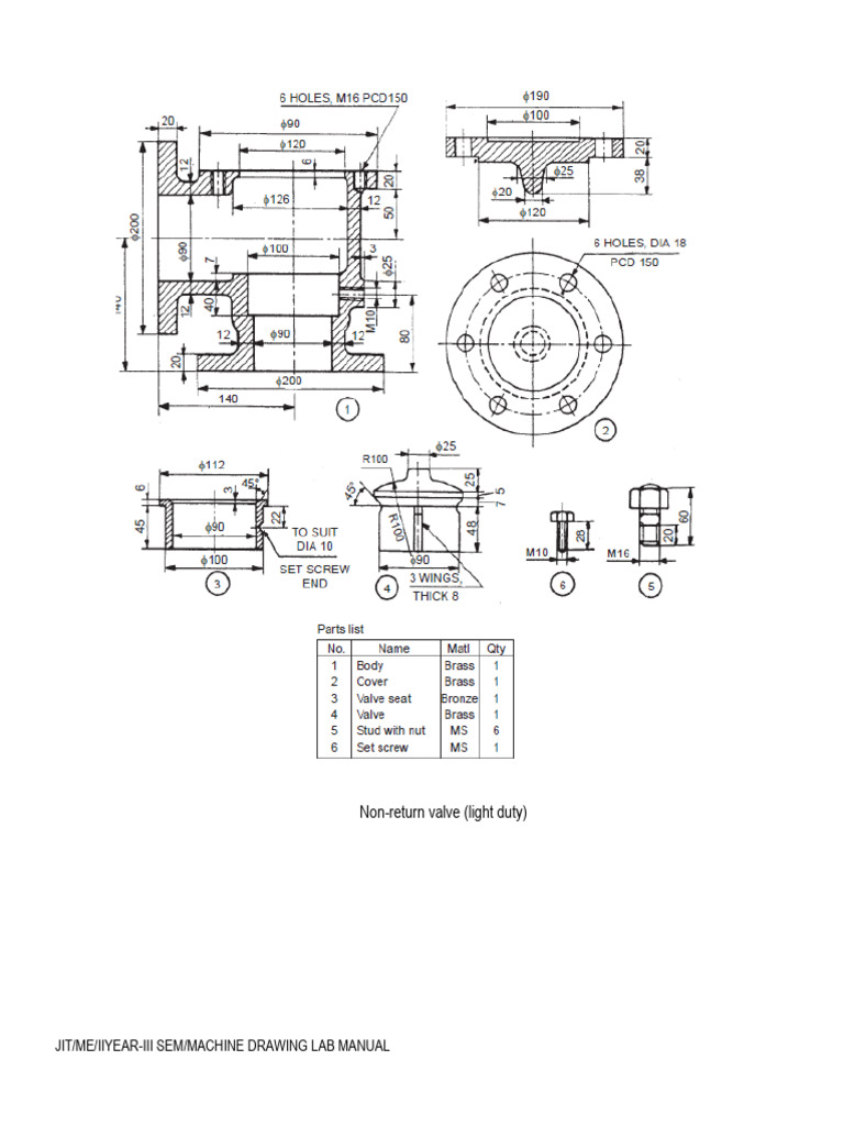 Machine-Drawing-Practice 40 | PDF