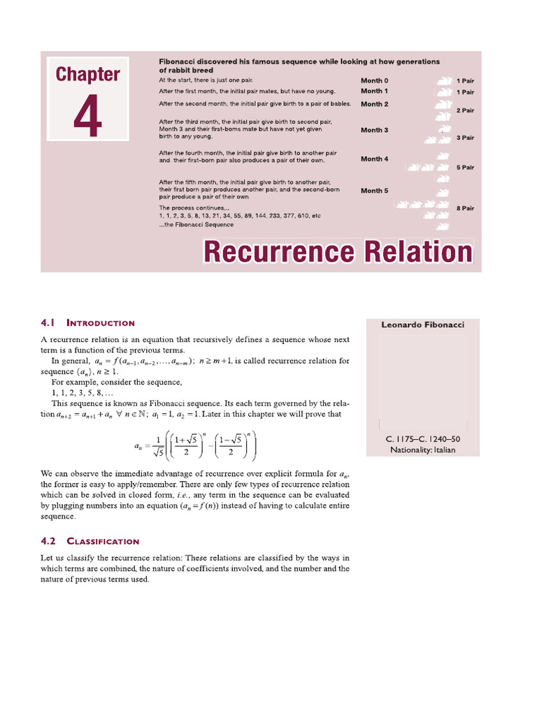 Recurrence Relations | PDF Recurrence Relations | PDF