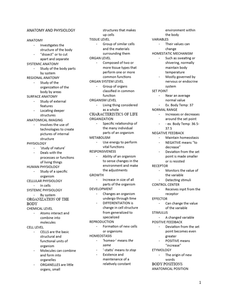 AnaPhy Reviewer | PDF | Lipid Bilayer | Cell Membrane
