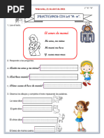 Actividades Fonema Ma Me Mi Mo Mu | PDF