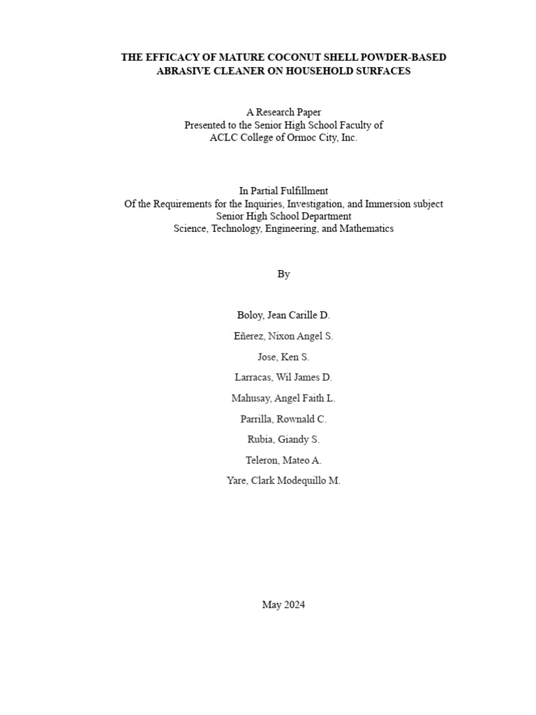 PR G5 Final Paper Update | PDF | Sampling (Statistics) | Methodology