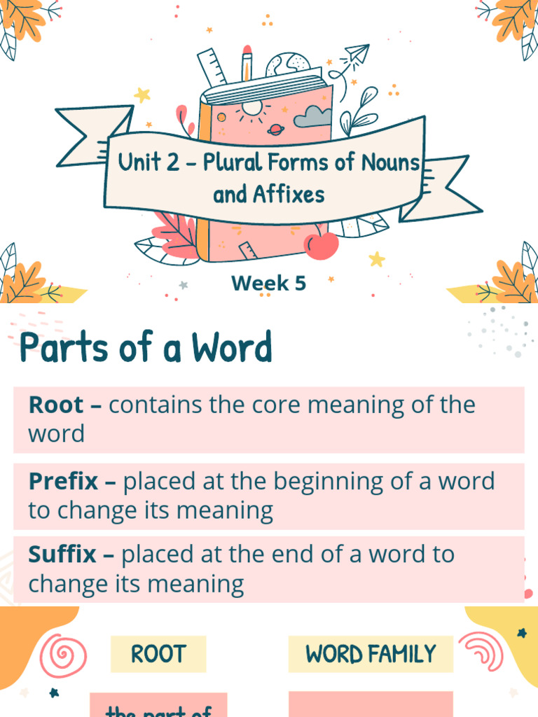 Handout No. 2 Affixes and Root Words | PDF | Word | Syntax