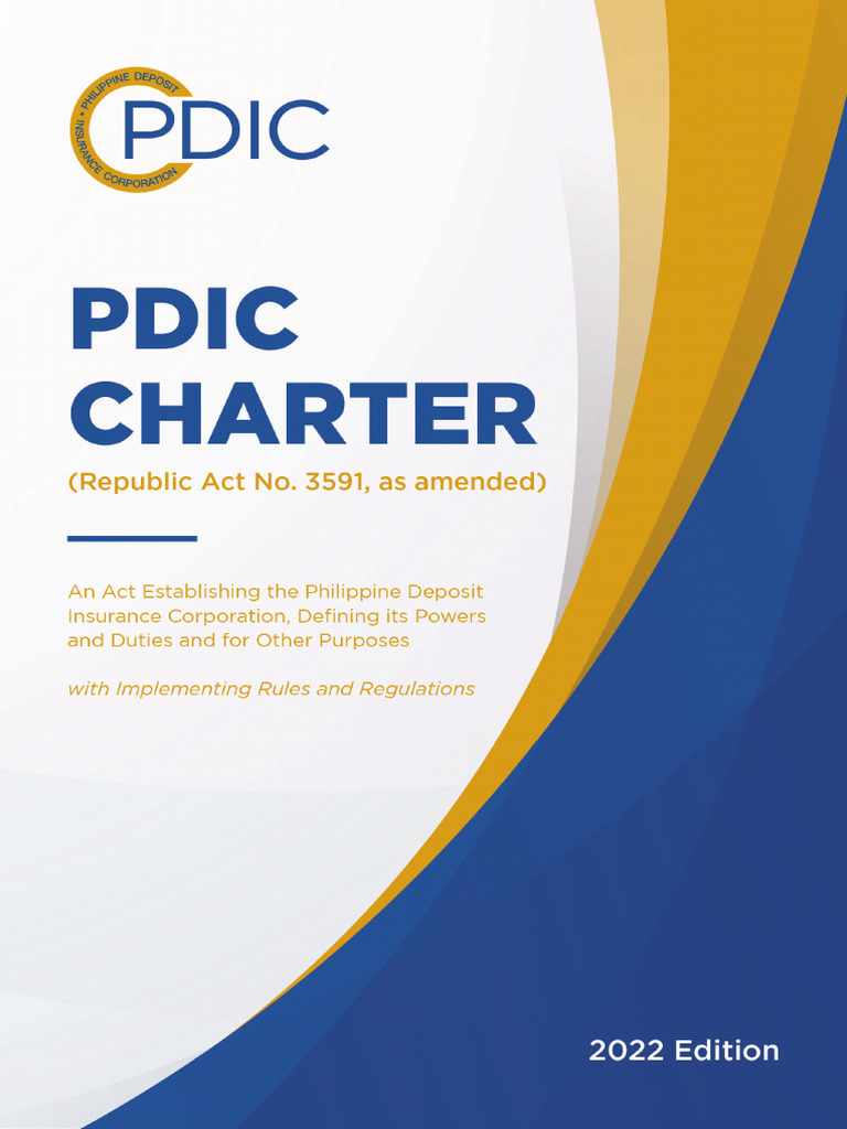 PDIC Charter-Revised 2022 | PDF