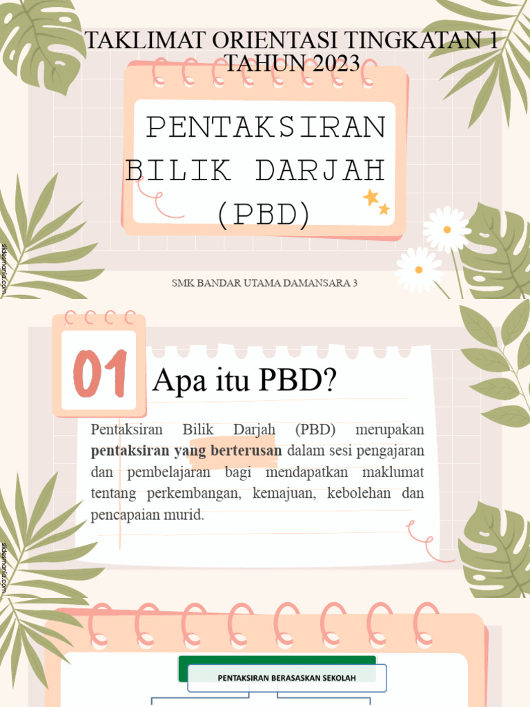 Taklimat Pbd 2023 | PDF