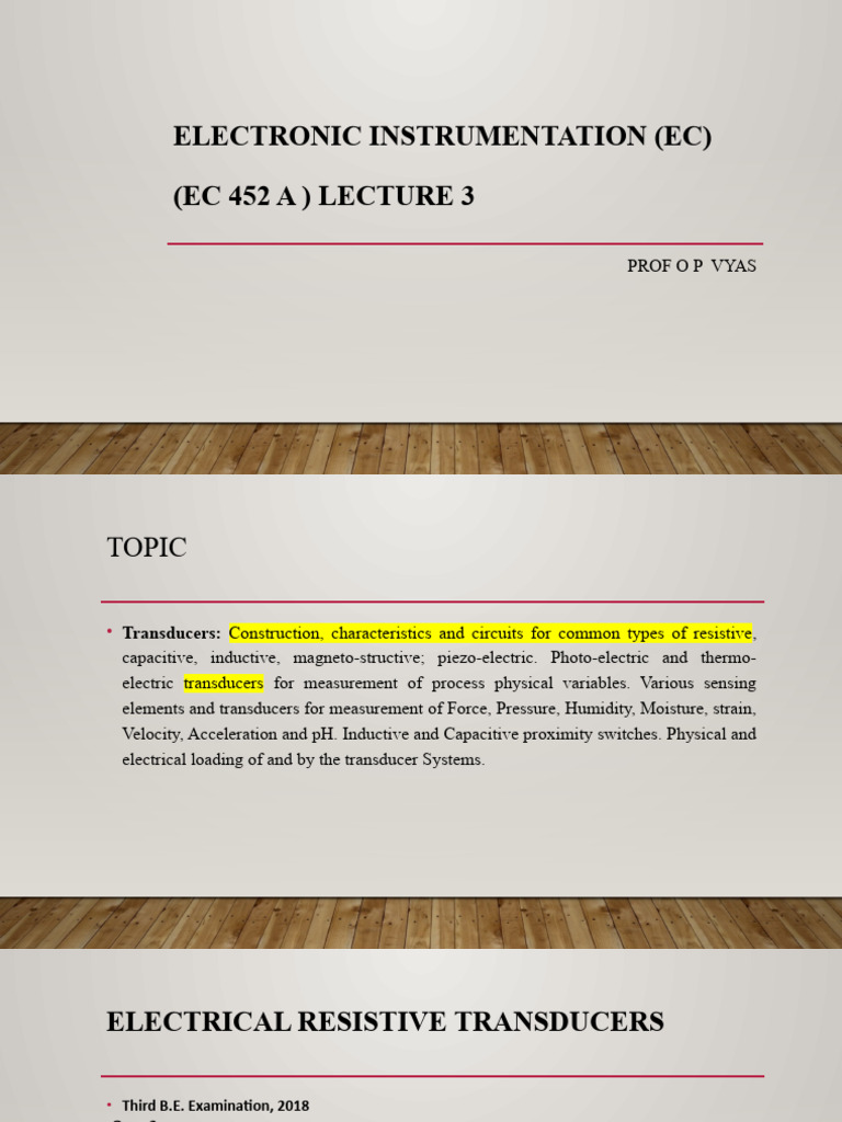 Lecture 3 | PDF | Electrical Resistance And Conductance | Capacitor