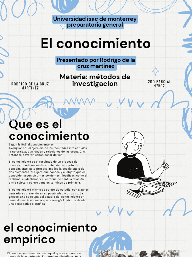 Tipos y Definición del Conocimiento | PDF | Conocimiento | Método ...