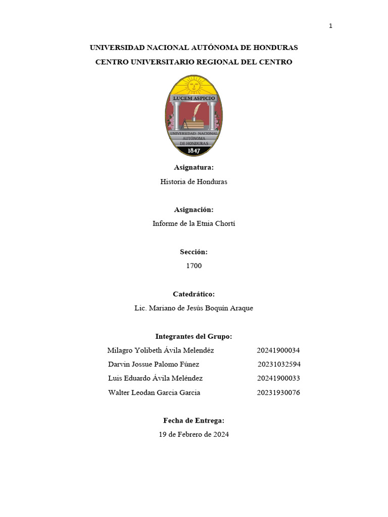 Etnia Chorti | PDF | Honduras | Civilización maya