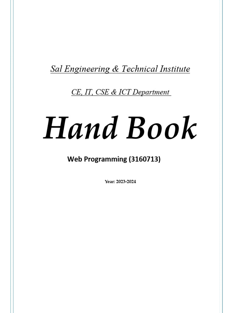 WP HandBook | PDF | World Wide Web | Internet & Web