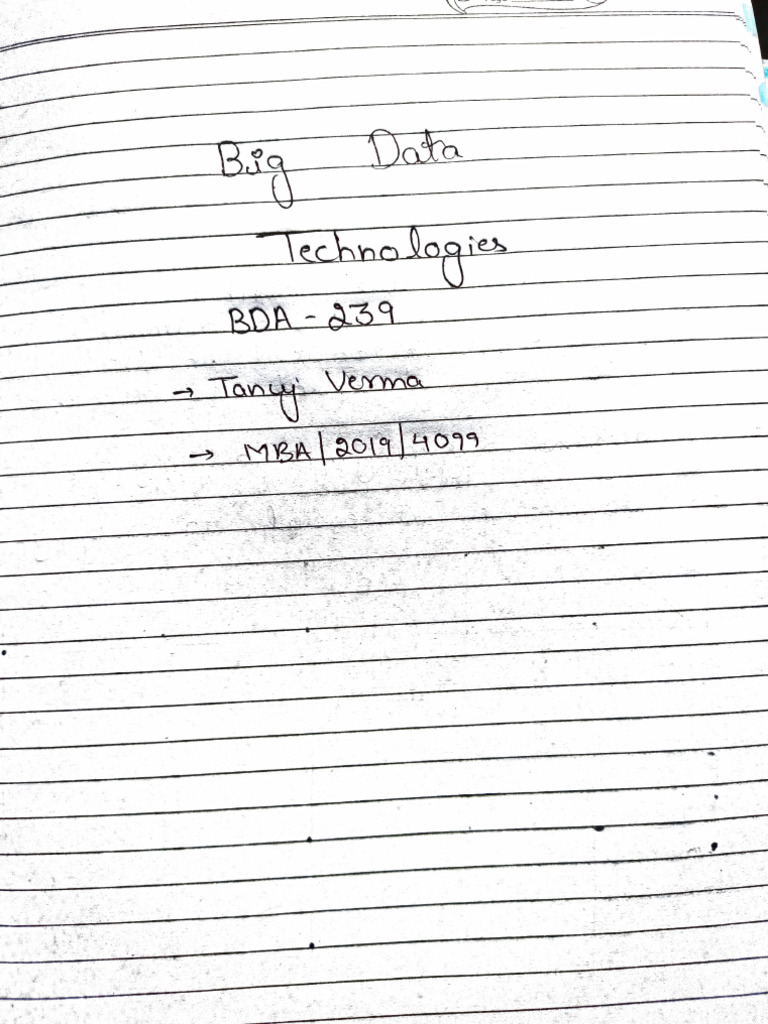 Big Data Technologies Overview | PDF