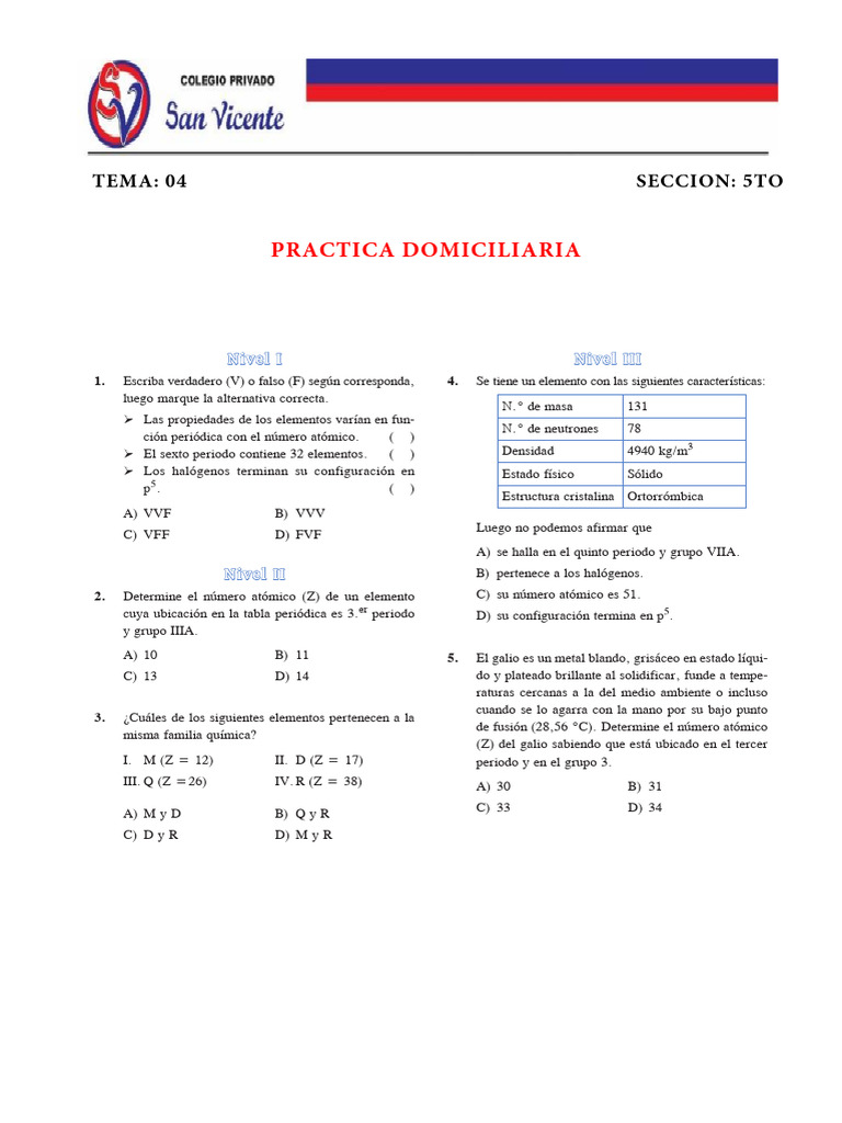 HOJA_DE_TAREA_TEMA_04-5TO | PDF | Química Física | Ciencias fisicas