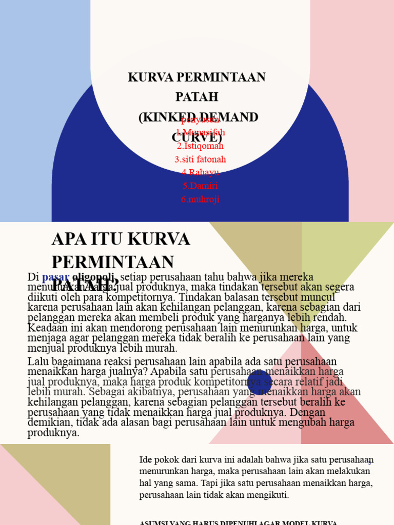 Karakteristik Kurva Permintaan Patah | PDF