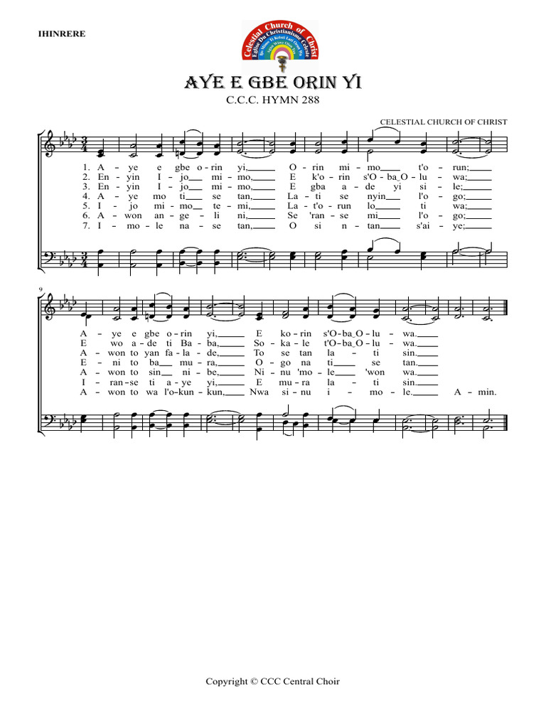 Aye e Gbe Orin Yi | PDF