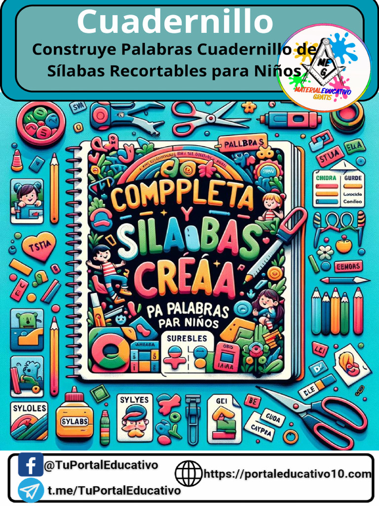 Construye Palabras Cuadernillo de Sílabas Recortables para Niños ...